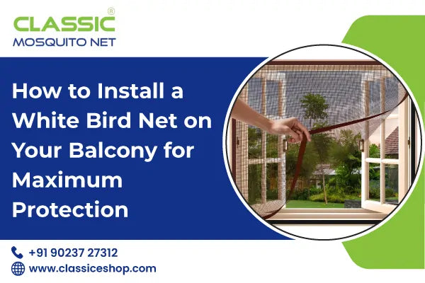 How to Install a White Bird Net on Your Balcony for Maximum Protection ...